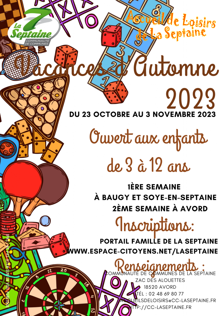Jouons à l'Accueil de Loisirs d'Automne - Communauté de Communes de La ...